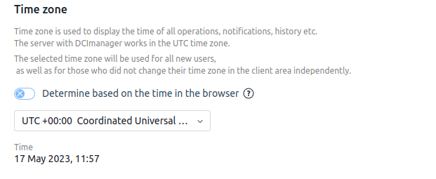 How To Set The Time Zone In Vmmanager — Ispsystem Instructions